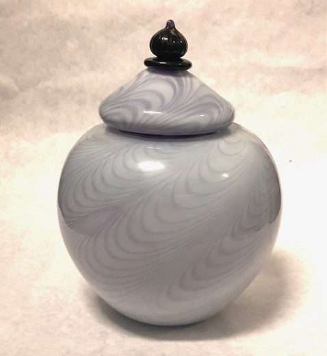 Hand blown Glass Urns - Strini Art Glass