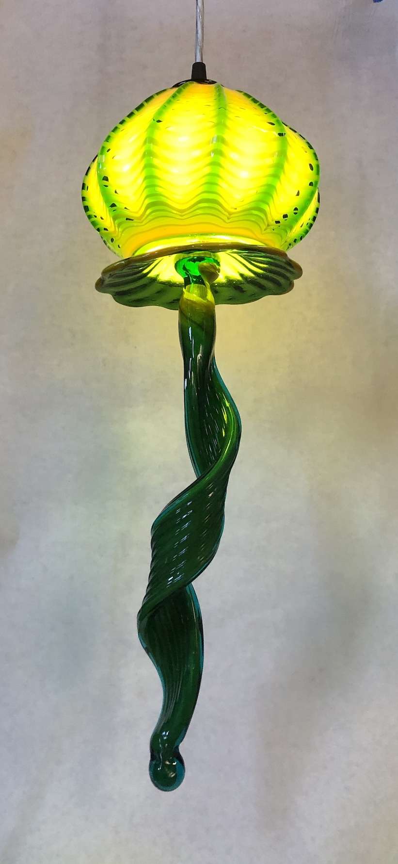 4542-Baby JellyFish Pendant Lamp - Strini Art Glass